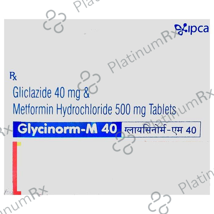 Glycinorm M 40/500mg Tablet 15s | Uses, Price & Substitutes