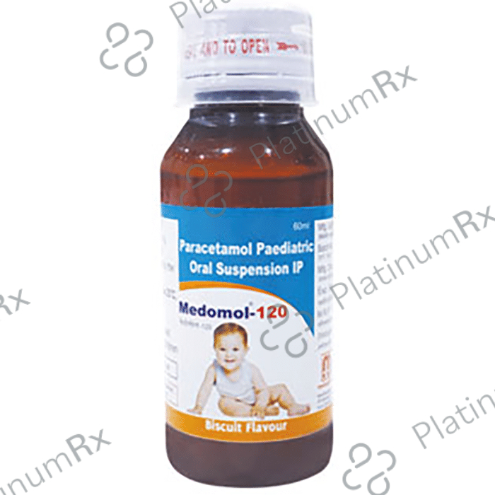 Medomol 120mg Oral Suspension 60ml – Save 17% on Substitute Medicine