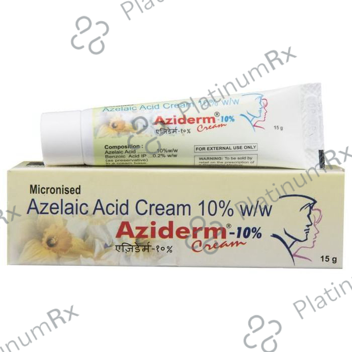 Aziderm 10% Cream 15gm | Uses, Price & Substitutes