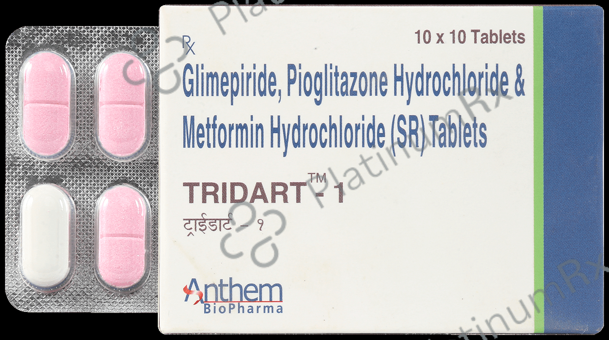 Tridart 1/500/15mg Tablet 10s | Uses, Price & Substitutes