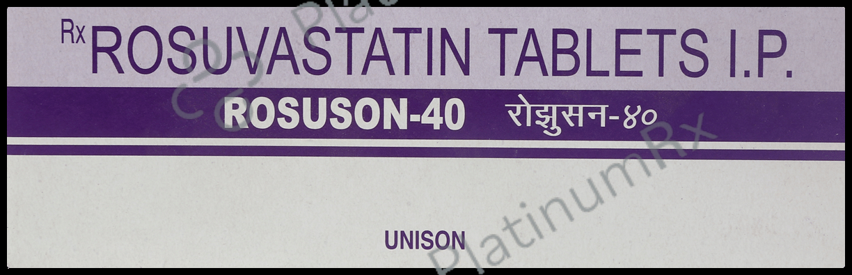 Rosuson 40 Tablet - Save -186% on Substitute Medicine