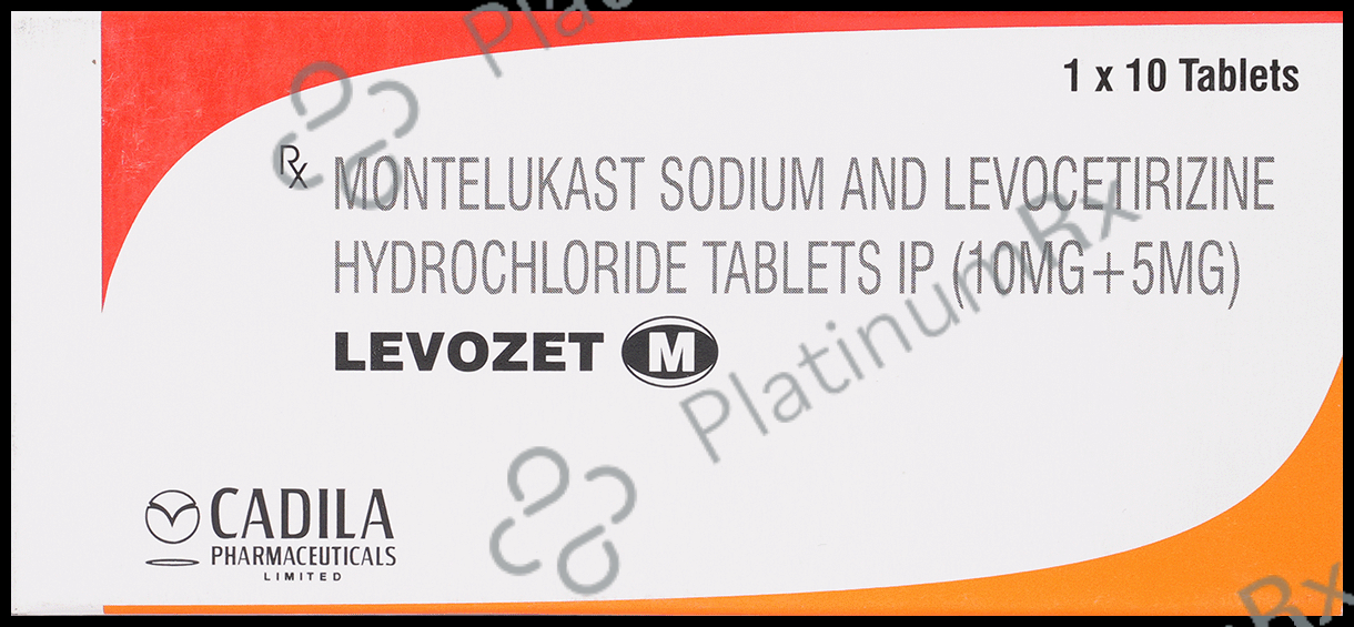Levozet M 5/10mg Tablet 10s - Save -40% on Substitute Medicine