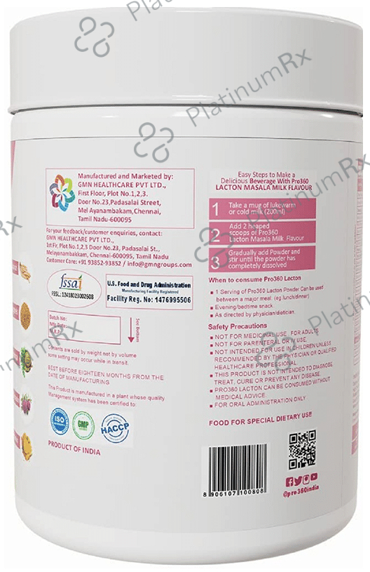 Pro360 Lacton – Uses, Price, Side Effects | PlatinumRx