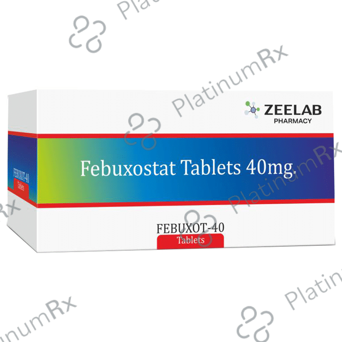 Febuxot 40mg Tablet 10s - Save -267% on Substitute Medicine