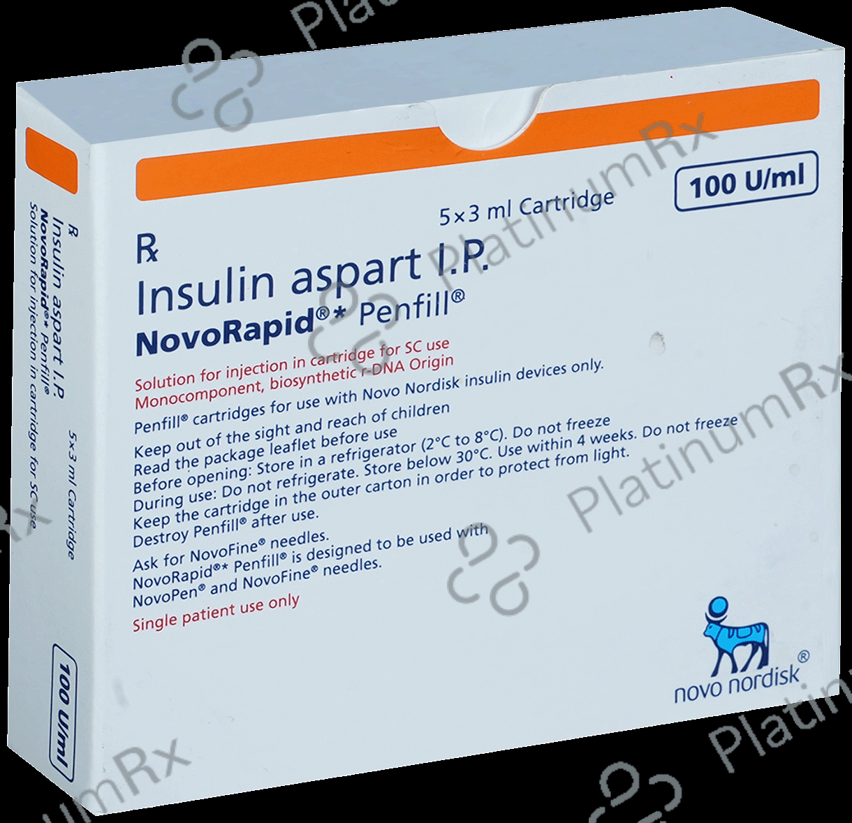Novorapid (100 IU/ml) (1*3ml Cartridge / Injection) – Uses, Price, Side ...