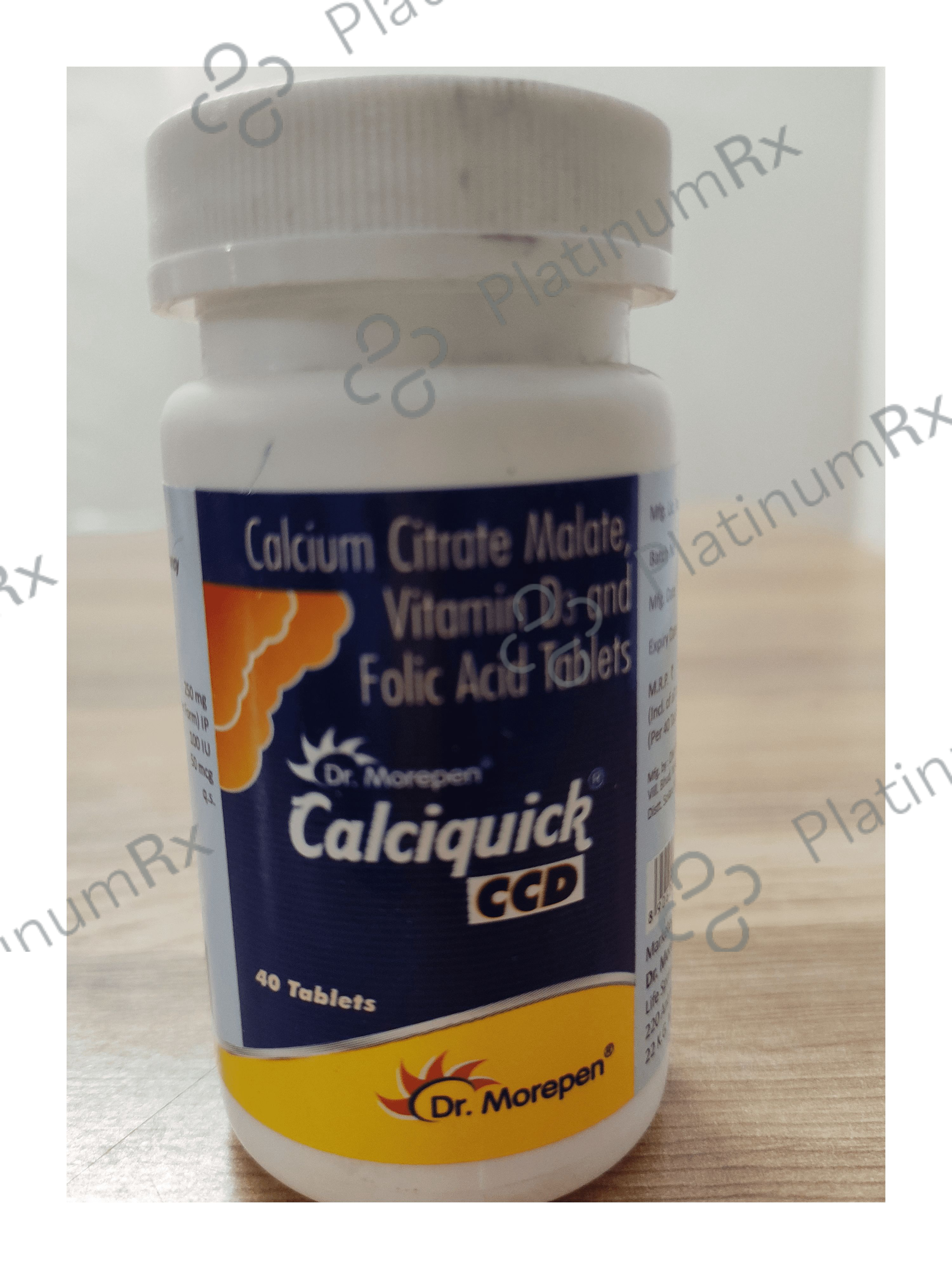 Calciquick CCD Tablet 40s – Uses, Price, Side Effects | PlatinumRx