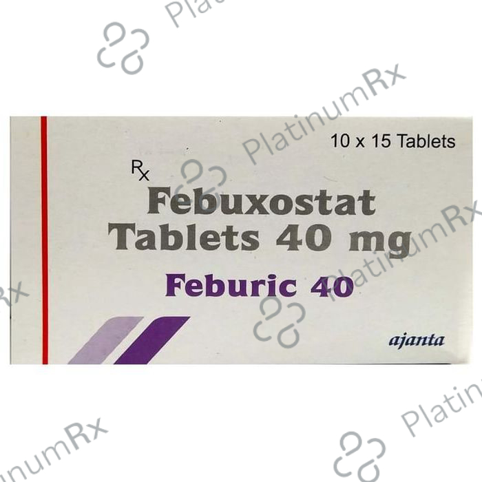 Feburic 40mg Tablet 15s – Save 46% on Substitute Medicine