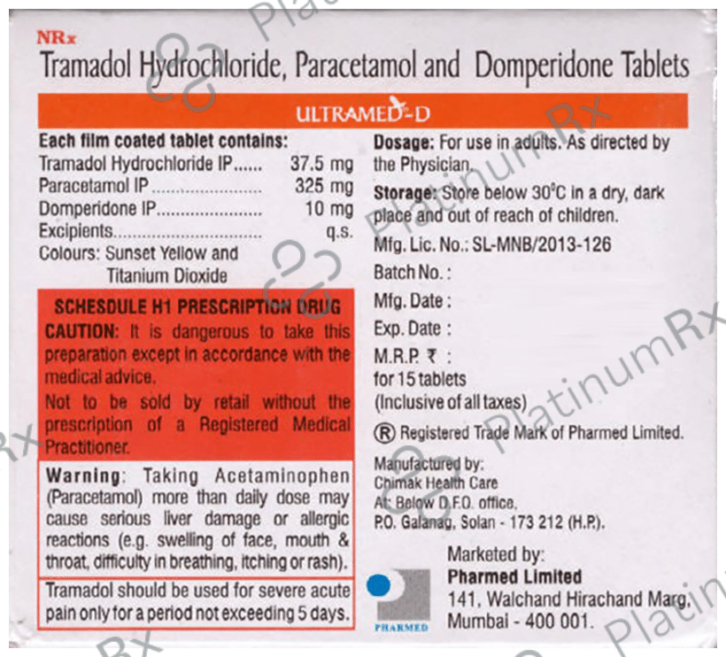 Ultramed D Tablet 15s – Uses, Price, Side Effects | PlatinumRx