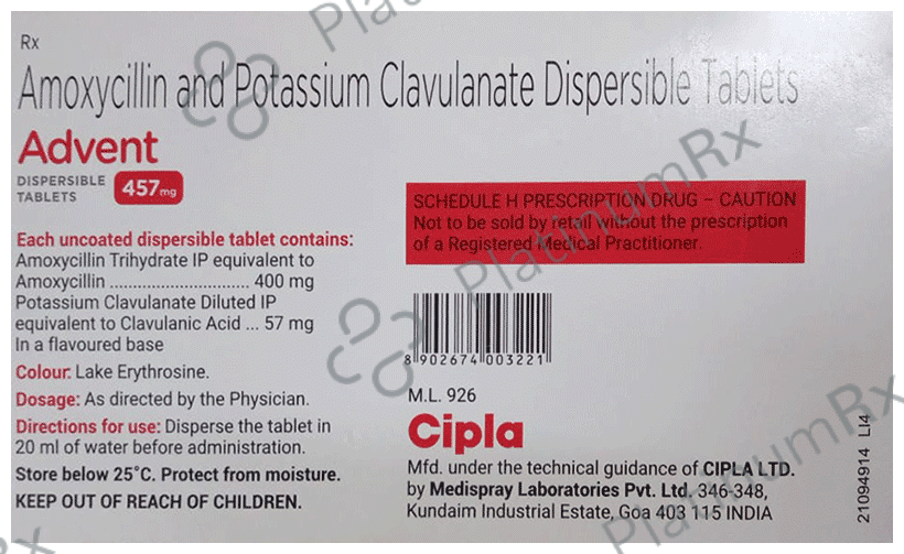 Advent 457 Tablet Uses