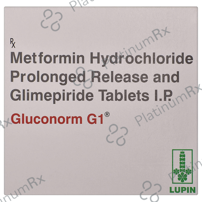 Gluconorm G 1 1/500mg Tablet PR 15s | Uses, Price & Substitutes