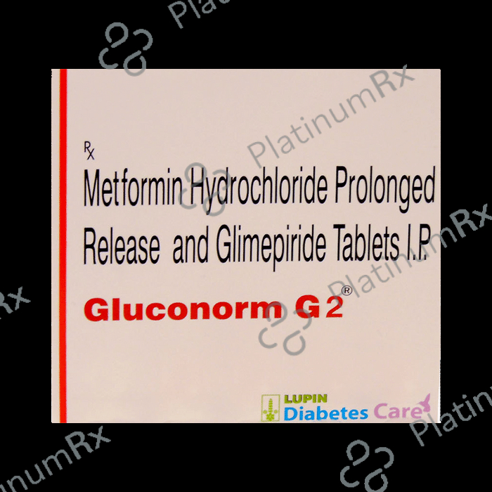 Gluconorm G2 Forte 2/1000mg Tablet PR 10s - Save 52% on Substitute Medicine