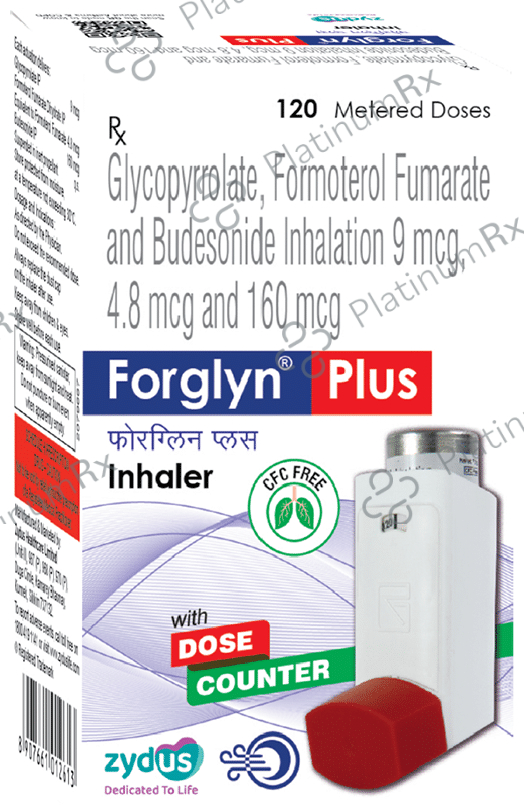 Forglyn Plus Inhaler CFC Free 120MDI - Save 26% on Substitute Medicine