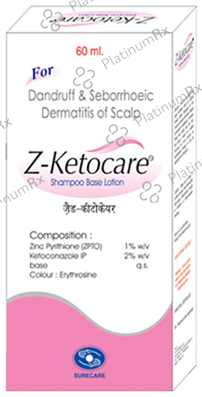 Z-Ketocare Shampoo 60 Shampoo - Save 68% on Substitute Medicine