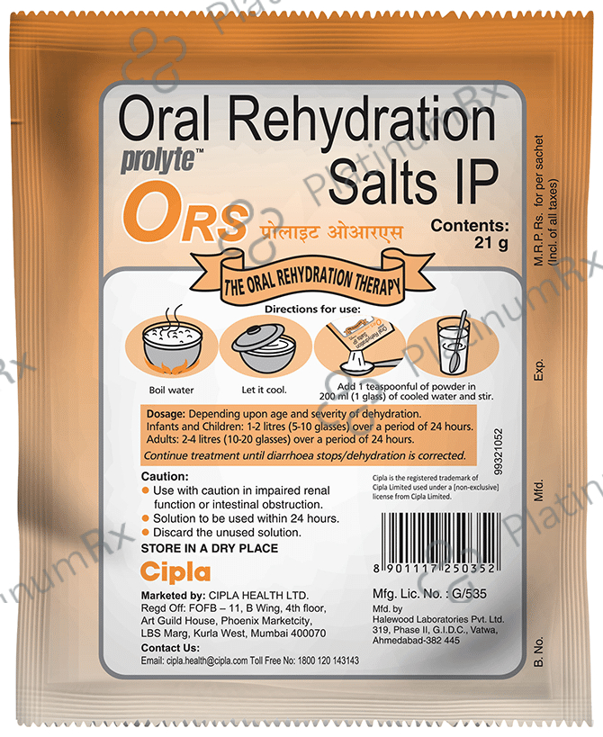 Prolyte ORS – Uses, Price, Side Effects | PlatinumRx