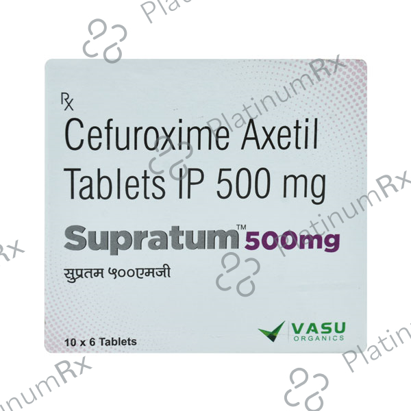 Supratum 500mg Tablet 6s - Uses, Side Effects, Price, Generic | PlatinumRx