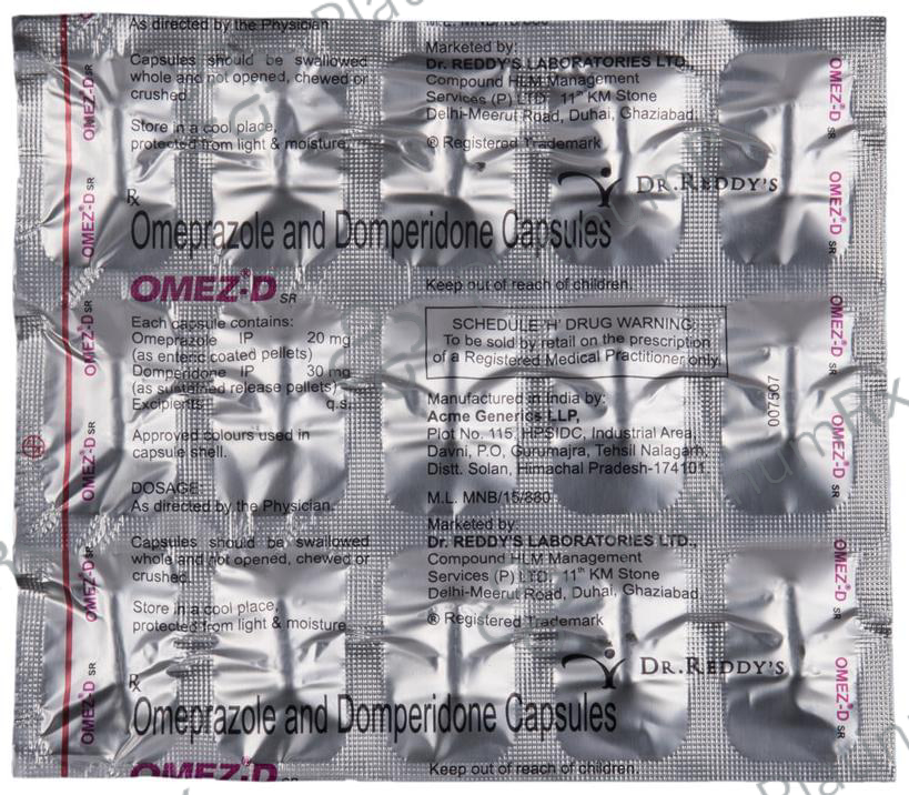Omez Dsr 30/40mg Capsule 15s - Save 60% on Substitute Medicine