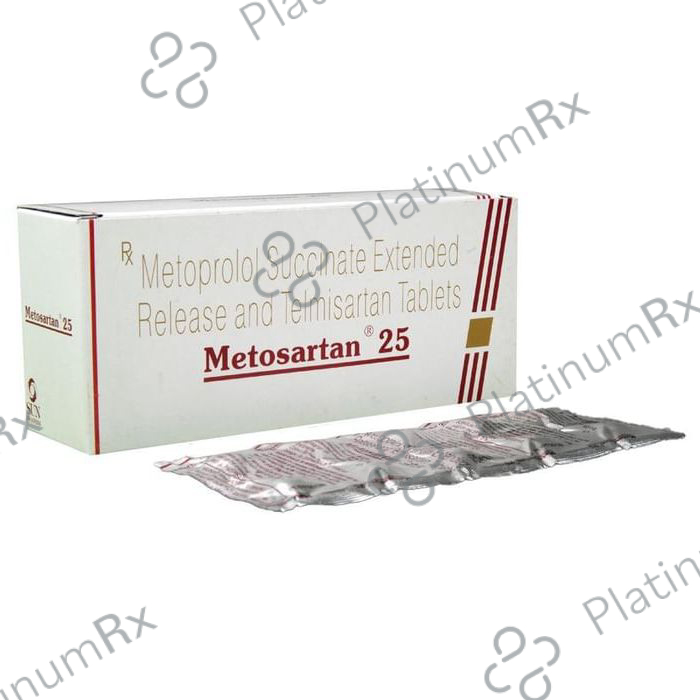 Metosartan 25/40mg Tablet 10s - Save 74% on Substitute Medicine
