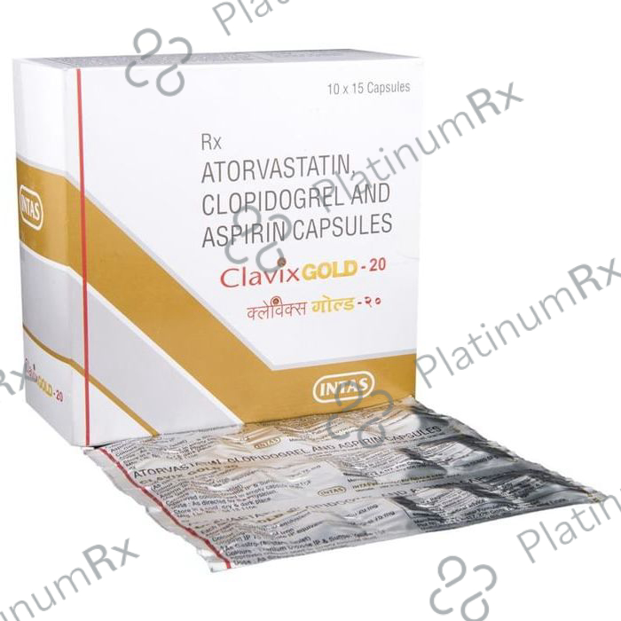 Clavix Gold 20 Capsule | Uses, Price & Substitutes