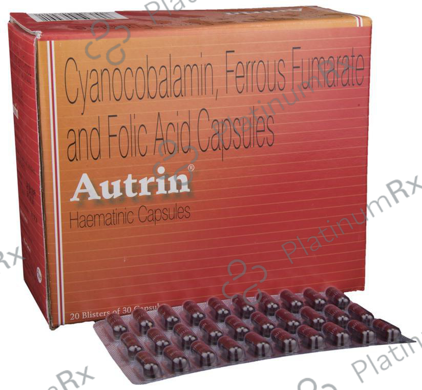 Autrin 300mg/1500/15mcg Capsule 30s – Save 59% on Substitute Medicine