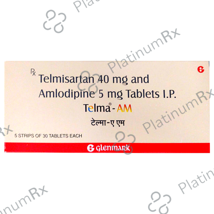 Telma AM 40/5mg Tablet 15s | Uses, Price & Substitutes