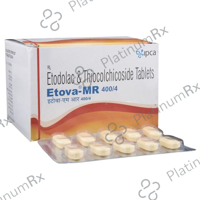 Etova MR 400/4mg Tablet 10s | Uses, Price & Substitutes