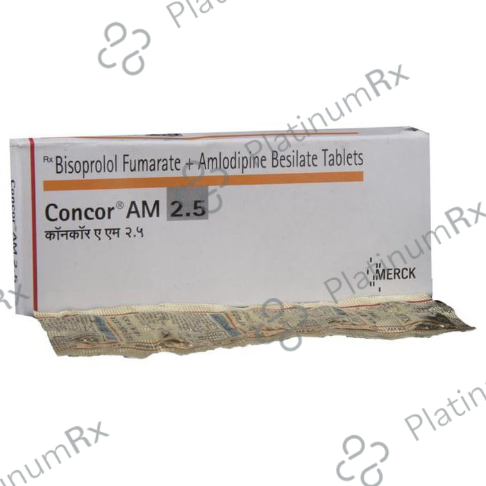 Concor AM 5/2.5mg Tablet 10s | Uses, Price & Substitutes