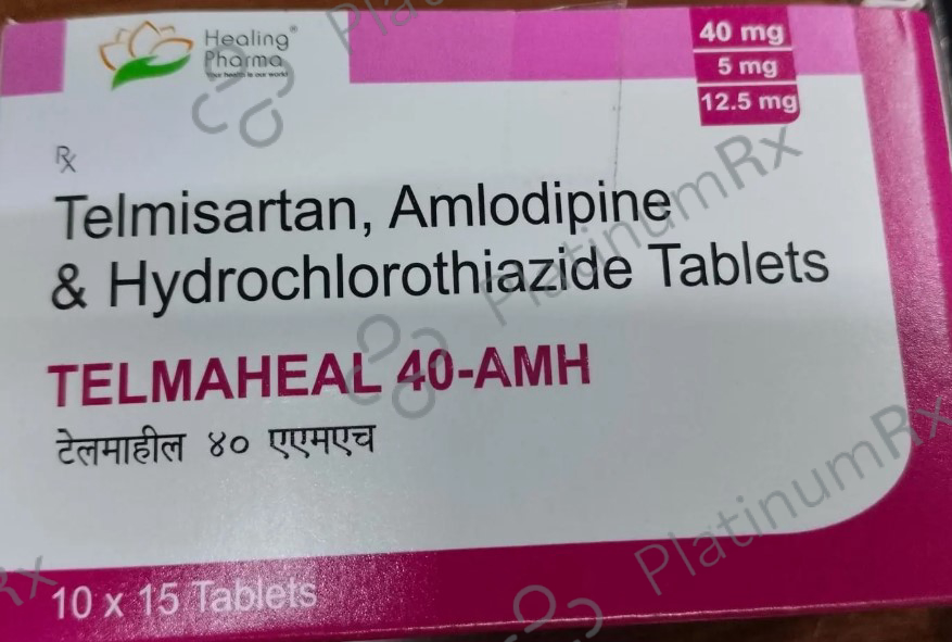 Telmaheal 40mg AMH Tablet 15s – Uses, Price, Side Effects | PlatinumRx