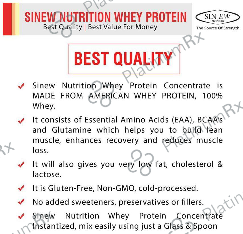 Sinew Nutrition – Uses, Price, Side Effects | PlatinumRx
