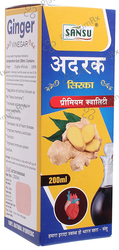 Sansu Ginger Vinegar – Uses, Price, Side Effects | PlatinumRx