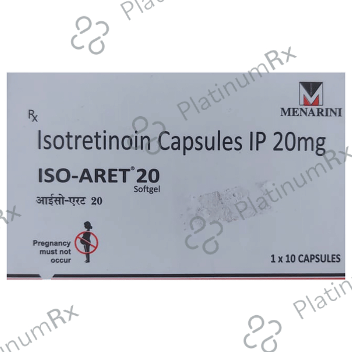 Iso Aret 20mg Capsule 10s – Save 41% on Substitute Medicine