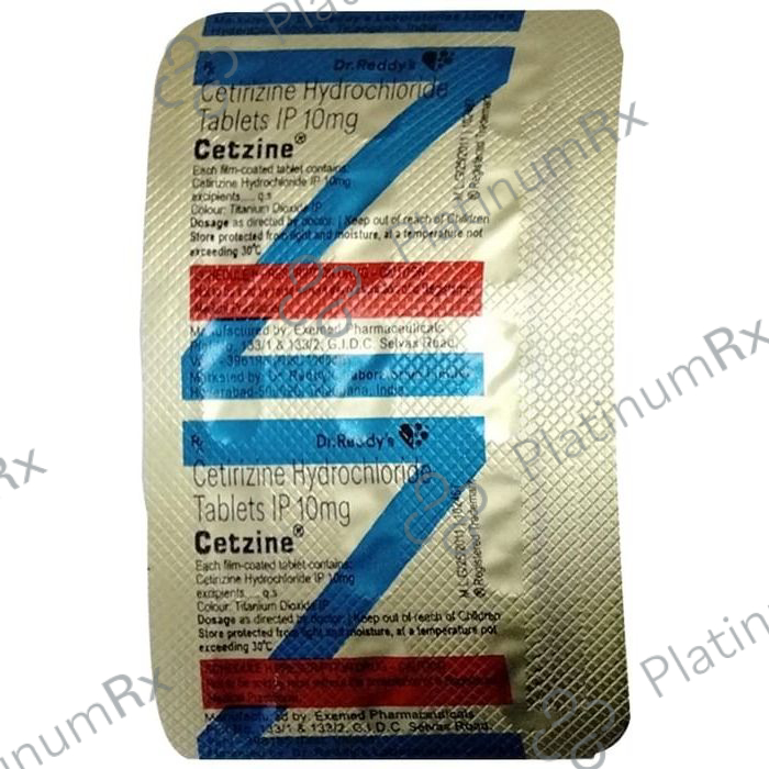 Cetzine 10mg Tablet 15s | Uses, Price & Substitutes