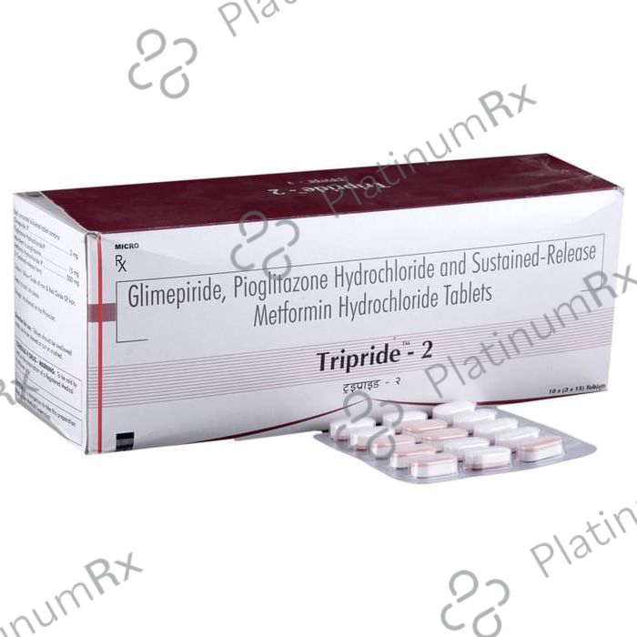 Tripride 2/500/15mg Tablet SR 15s - Save 76% on Substitute Medicine