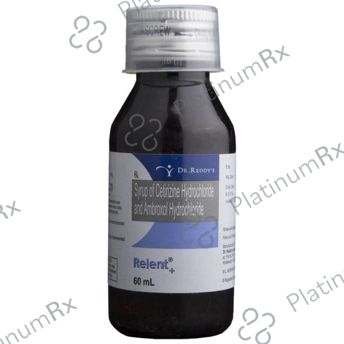 Relent Plus 30/5mg Syrup 60ml - Save 67% on Substitute Medicine