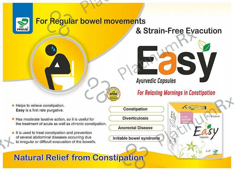 Prime Easy Capsule – Uses, Price, Side Effects | PlatinumRx