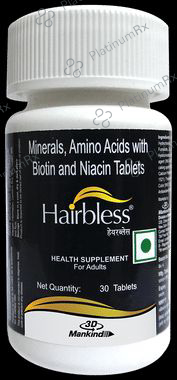 Hairbless Tablet 30s | Uses, Price & Substitutes