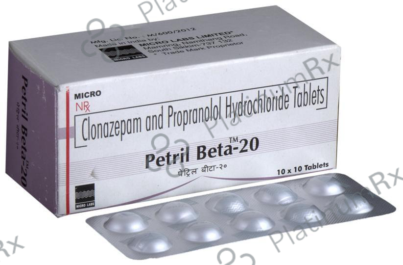 Petril Beta 20 Tablet 15s – Uses, Price, Side Effects | PlatinumRx