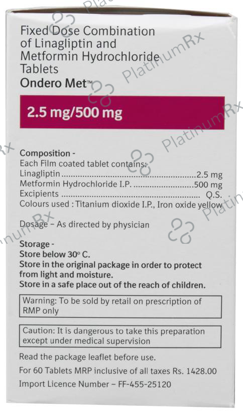 Buy Ondero Met Online: Uses, Side Effects, Price and Substitutes ...