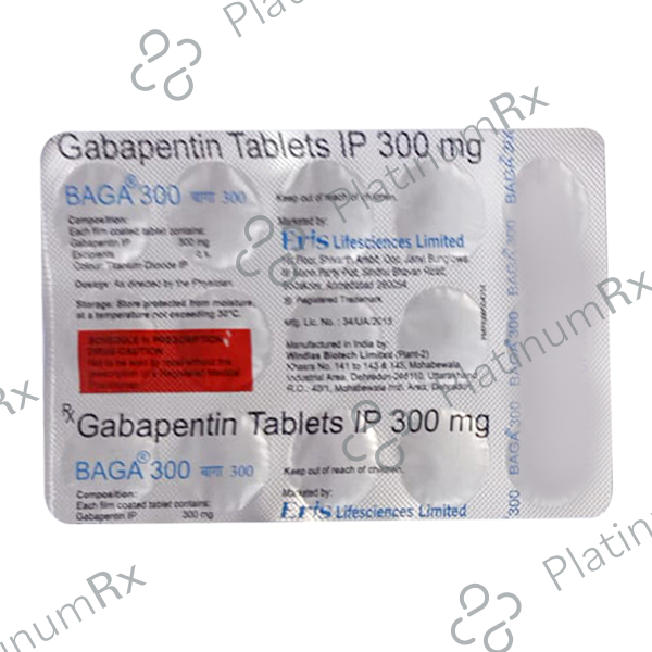 Baga 300mg Tablet 15s | Uses, Price & Substitutes