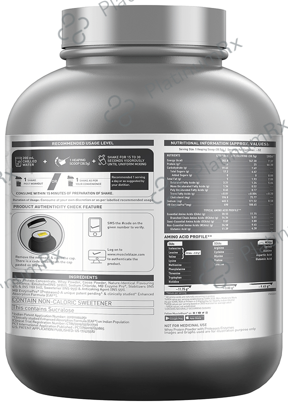 MuscleBlaze Biozyme – Uses, Price, Side Effects | PlatinumRx