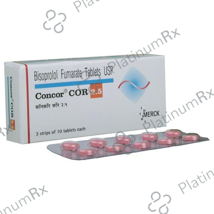 Concor COR 2.5mg Tablet 10s - Save 47% on Substitute Medicine