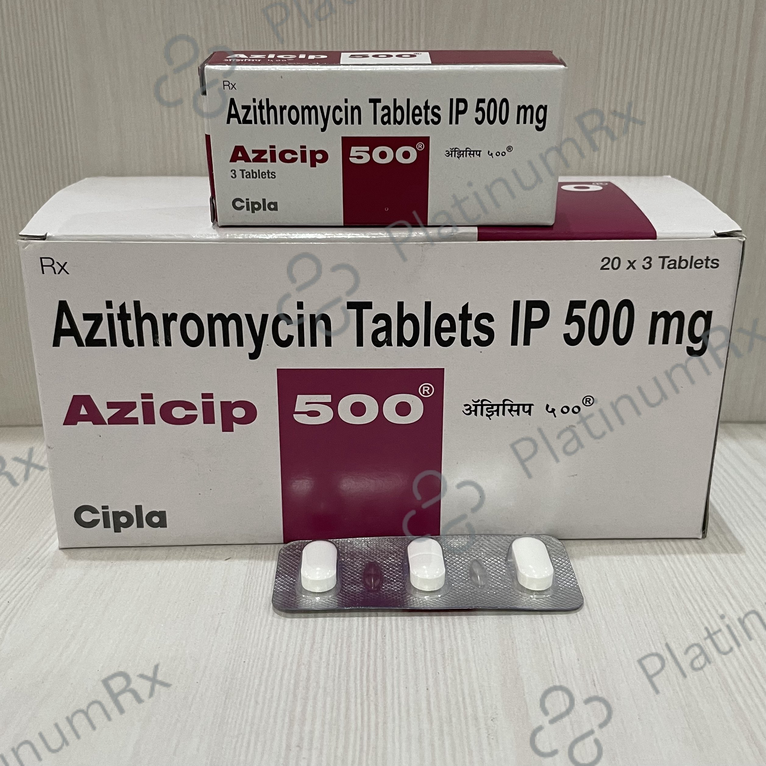 Azicip 500mg Tablet 3s - Uses, Side Effects, Price, Generic | PlatinumRx