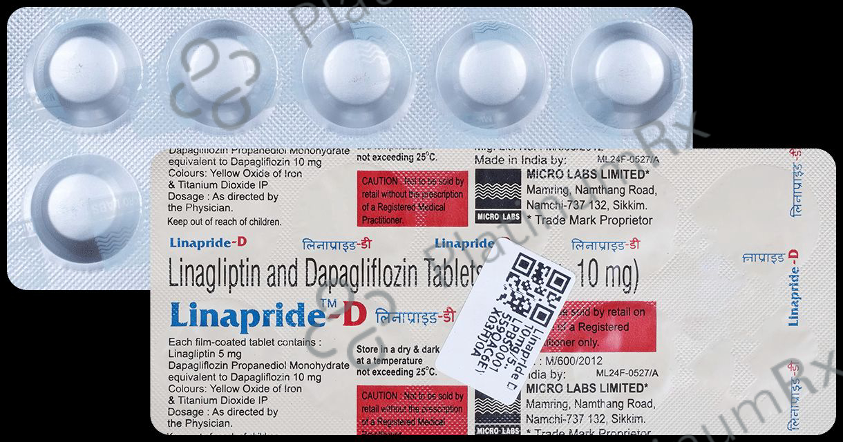 Linapride D 10/5mg Tablet 10s - Save 33% on Substitute Medicine