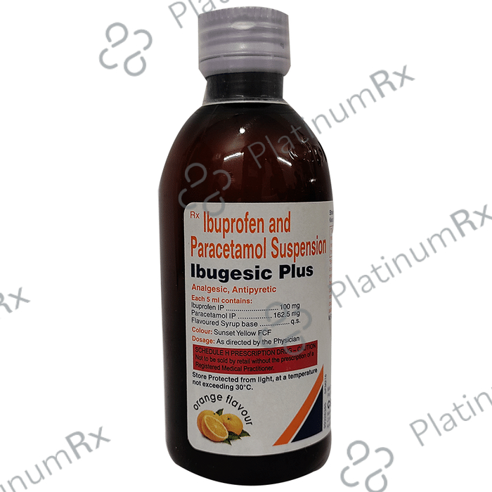 Ibugesic Plus 100/162.5mg Oral Suspension Orange 100ml - Save 26% on ...