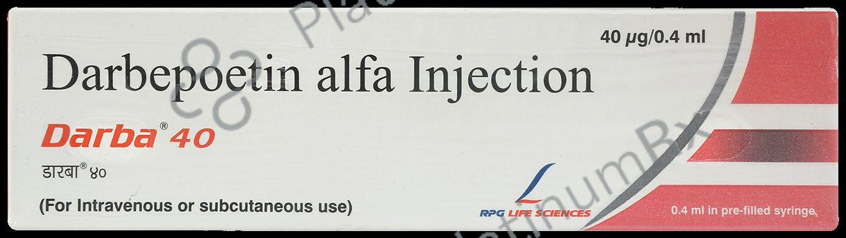Darba 40mcg Injection 1s Uses, Price, Side Effects | PlatinumRx