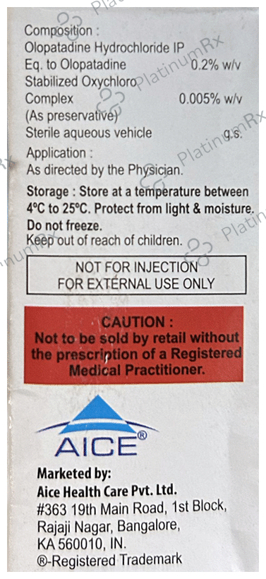 Allevion Ophthalmic Solution - Save -25% on Substitute Medicine
