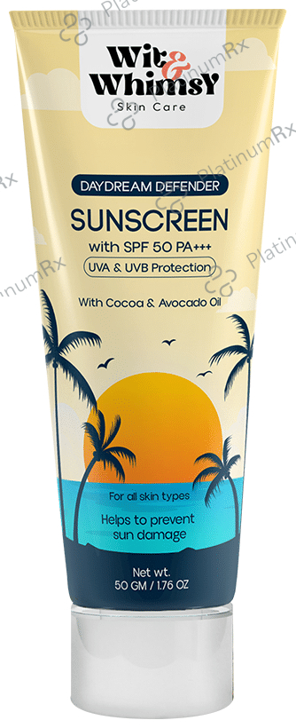 Wit and Whimsy Daydream Defender Sunscreen SPF 50 PA+++ - Save 59% on ...