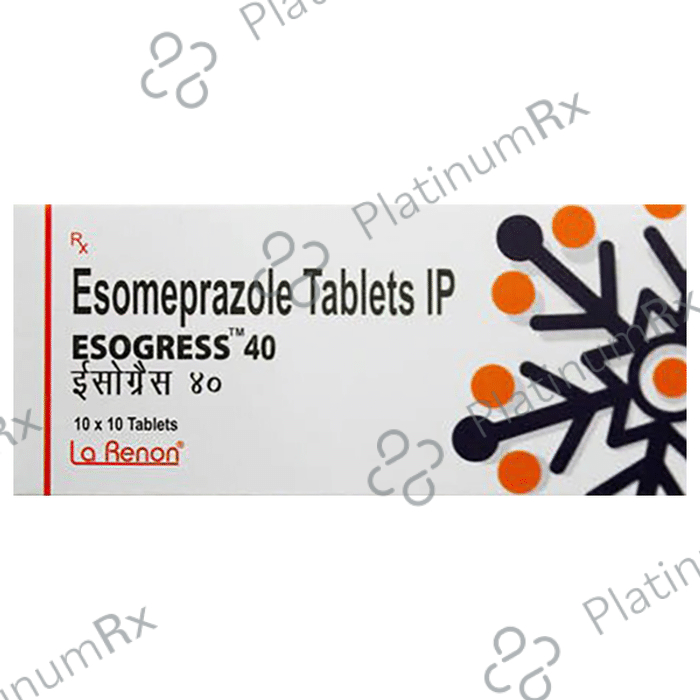 Esogress 40mg Tablet 10s | Uses, Price & Substitutes