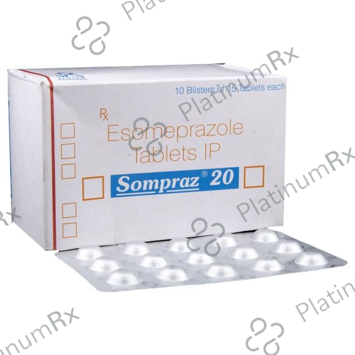 Sompraz 20mg Tablet 15s - Save 66% on Substitute Medicine