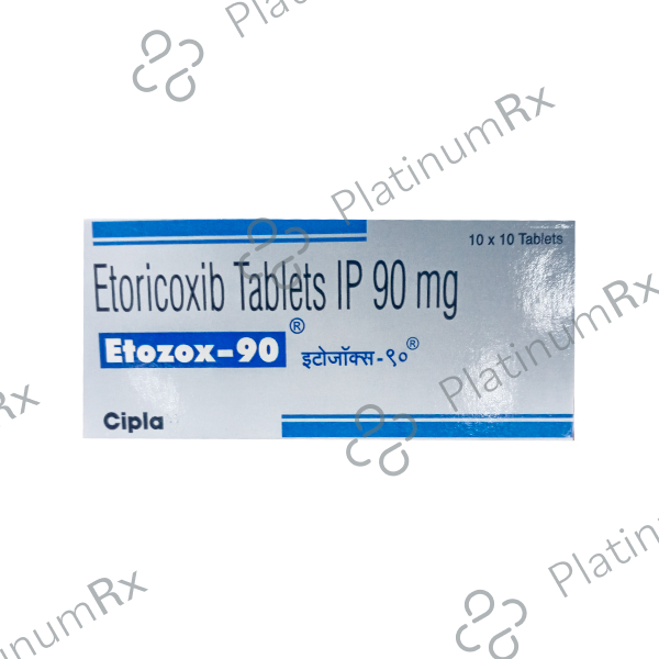 Etozox 90mg Tablet 10s | Uses, Price & Dosage