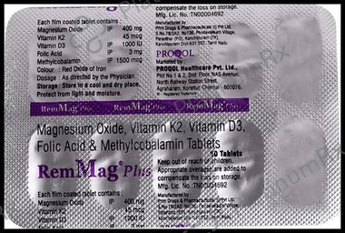 Remmag Plus Tablet 10s | Uses, Price & Dosage